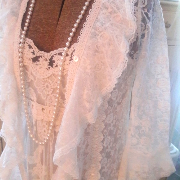 Vintage | Dresses | Stunning Vtg Tambour Lace Bespoke Bridal Mint ...